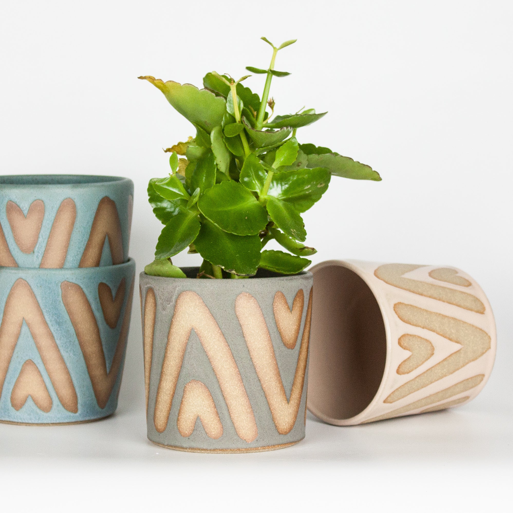 Gray Boho Planter – Barombi Studios
