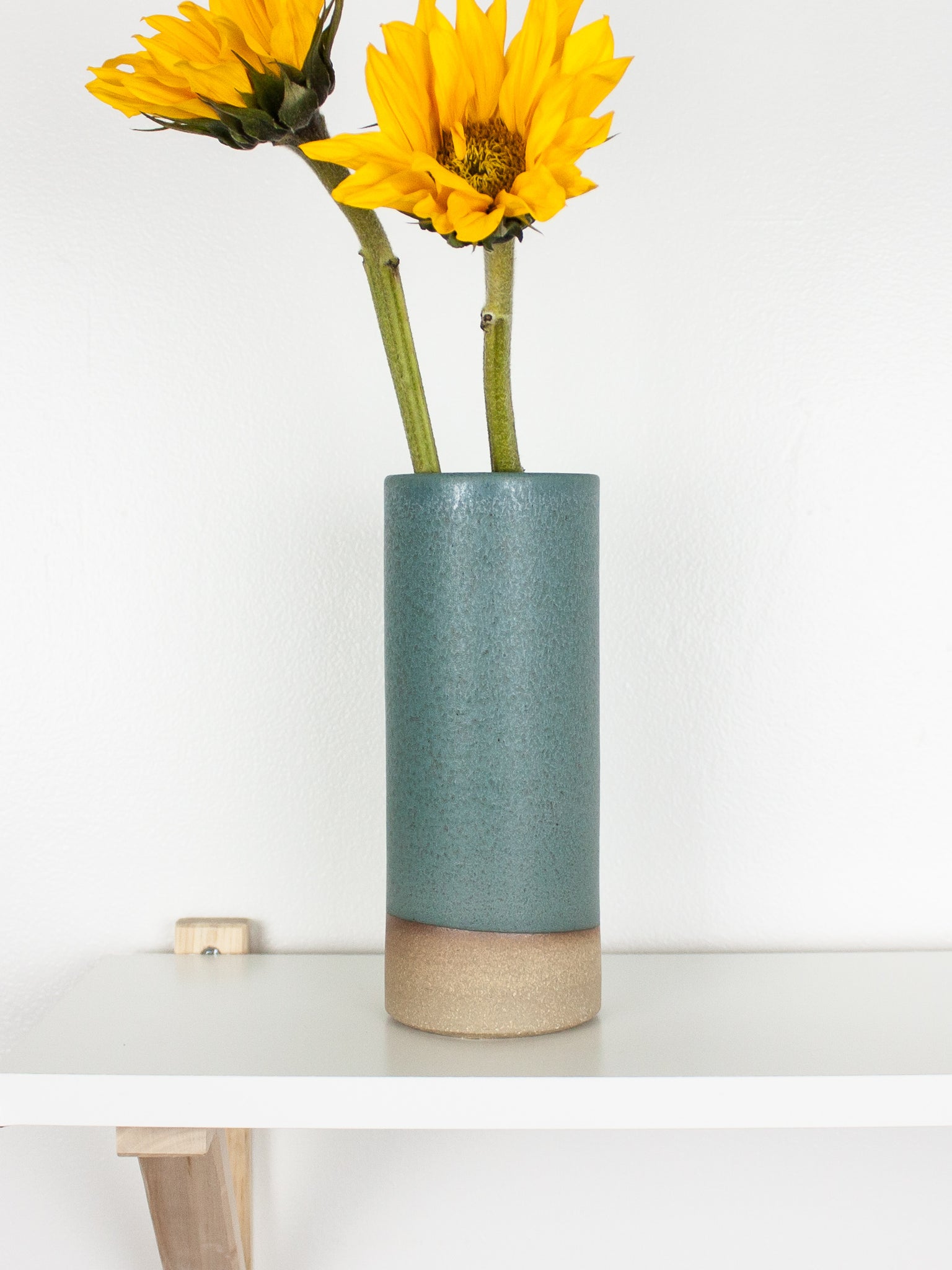 Stone Blue Cylinder Vase – Barombi Studios
